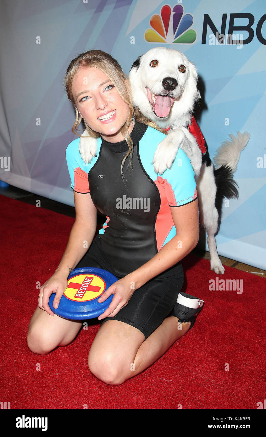 05 September 2017 - Hollywood, California - Sara Carson and dog Hero ...