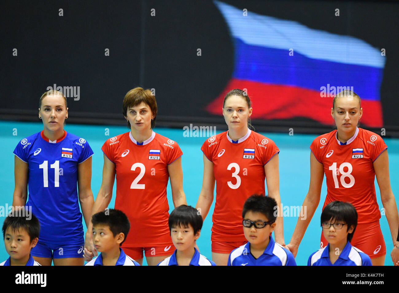 Tokyo, Japan. Credit: MATSUO. 6th Sep, 2017. (L-R) Ekaterina Tretyakova ...