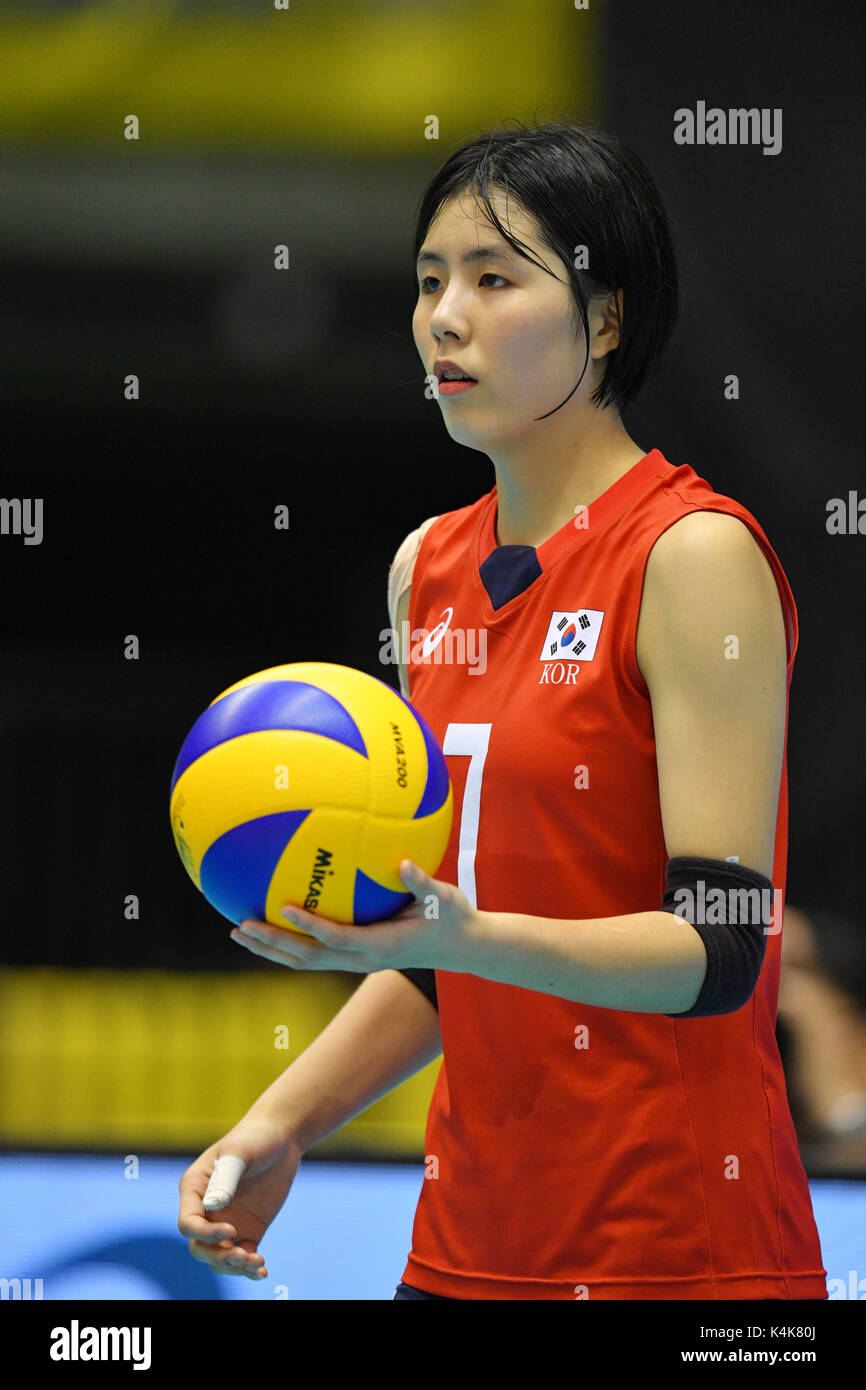 Tokyo, Japan. Credit: MATSUO. 6th Sep, 2017. Lee Jaeyeong (KOR) Volleyball : FIVB World Grand ...