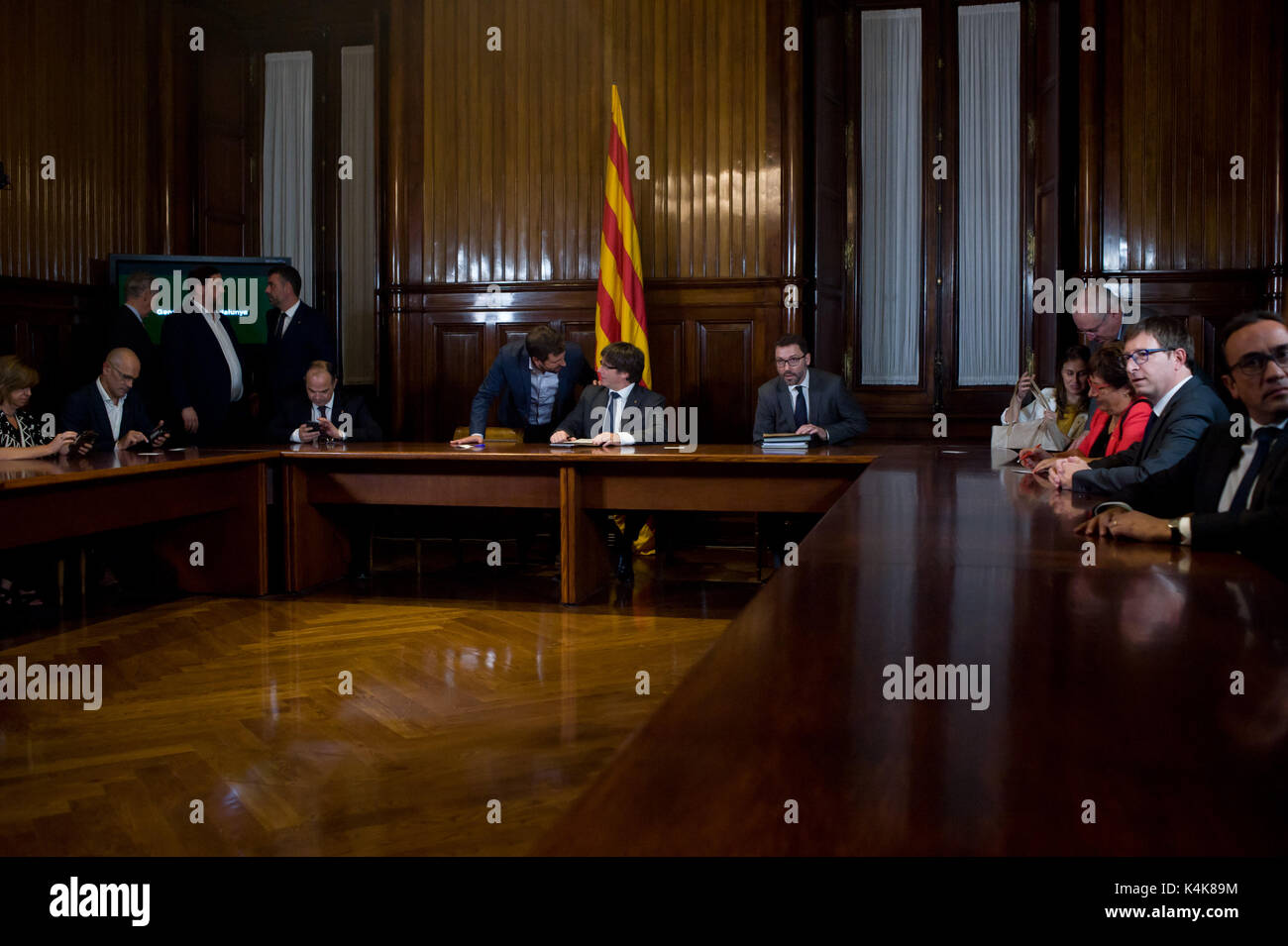 Barcelona, Catalonia, Spain. 6th Sep, 2017. Catalan regional president ...
