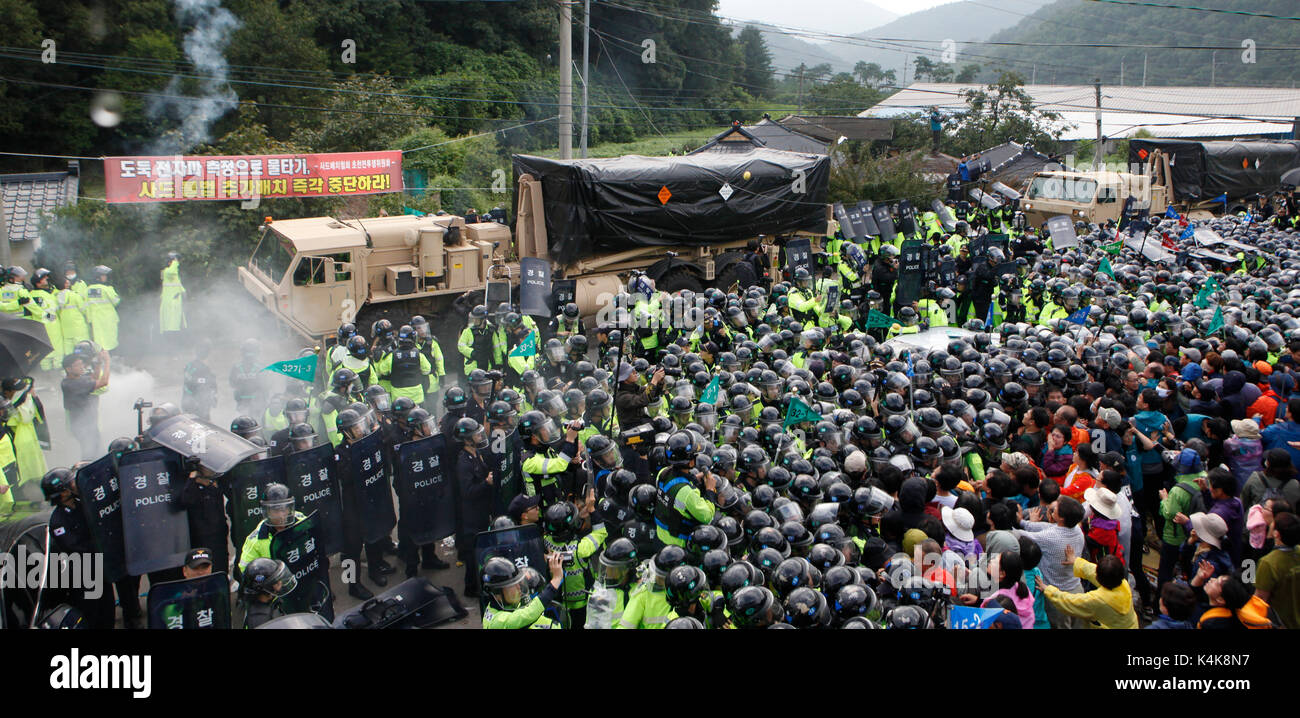 Seoul, South Korea. 7th Sep, 2017. Elements of the U.S. Terminal High ...