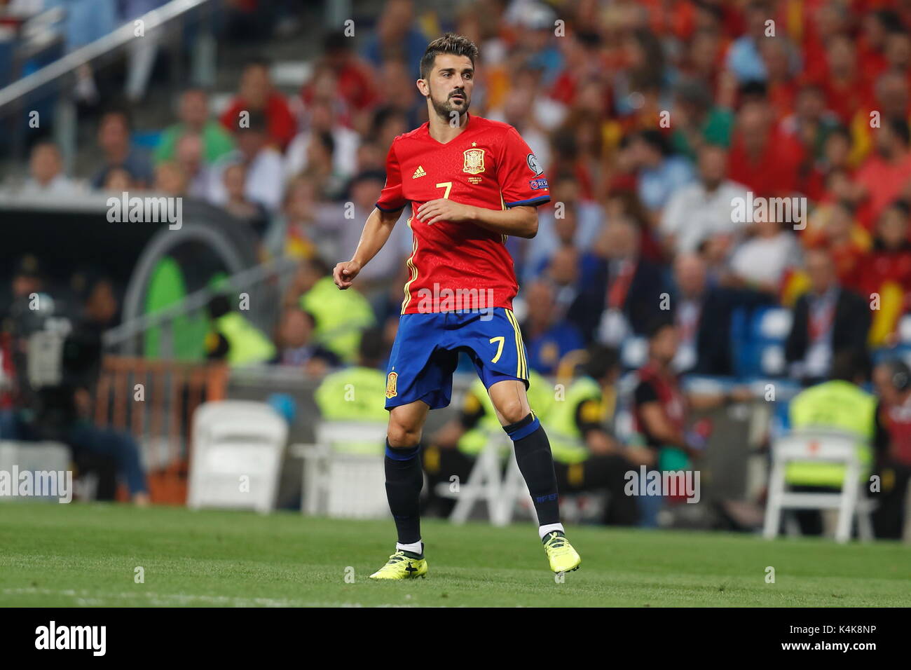 Madrid, Spain. 2nd Sep, 2017. David Villa (ESP) Football/Soccer : FIFA ...