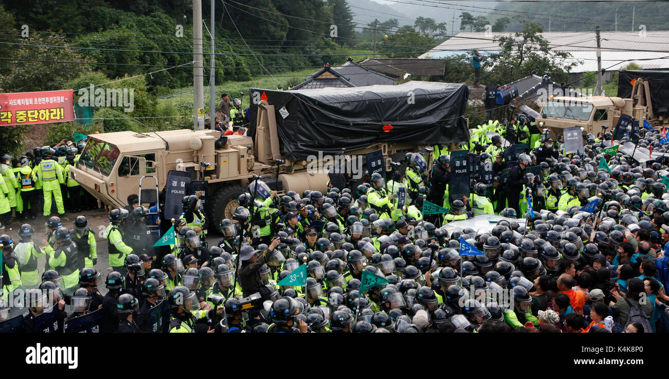 Seoul, South Korea. 7th Sep, 2017. Elements of the U.S. Terminal High ...