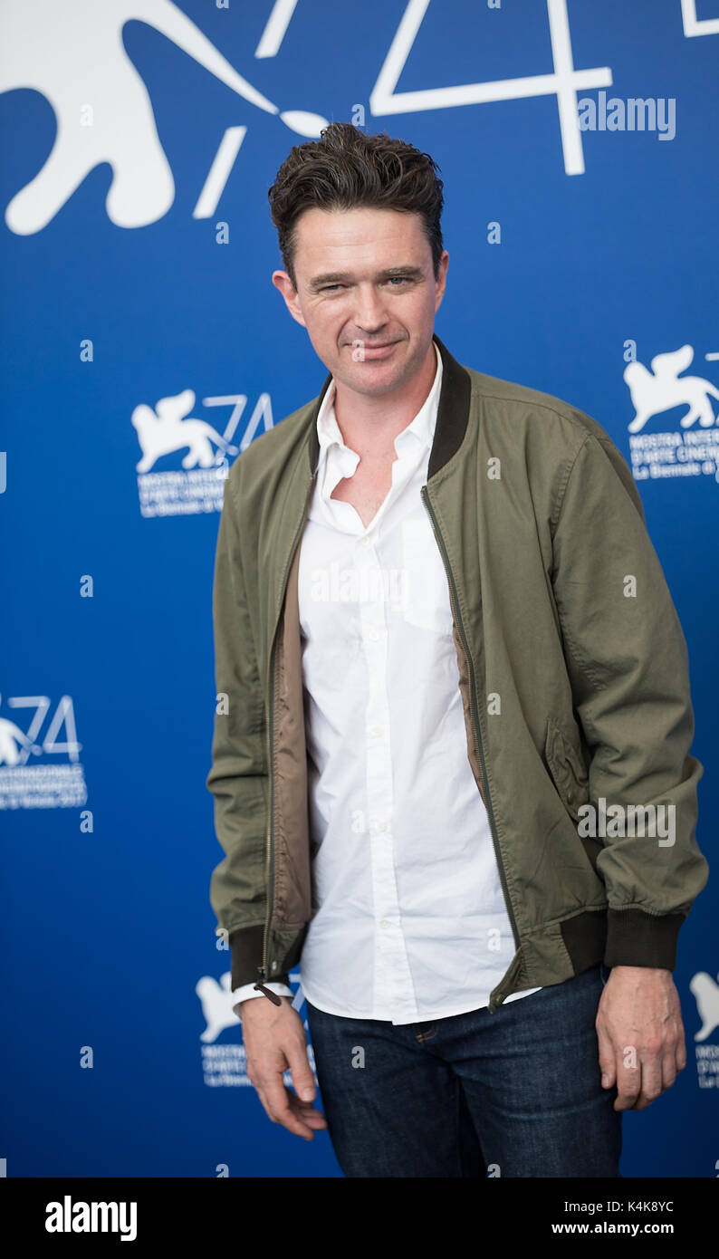Venice, Italy. 6th Sep, 2017. Actor Matt Day poses during a photocall ...