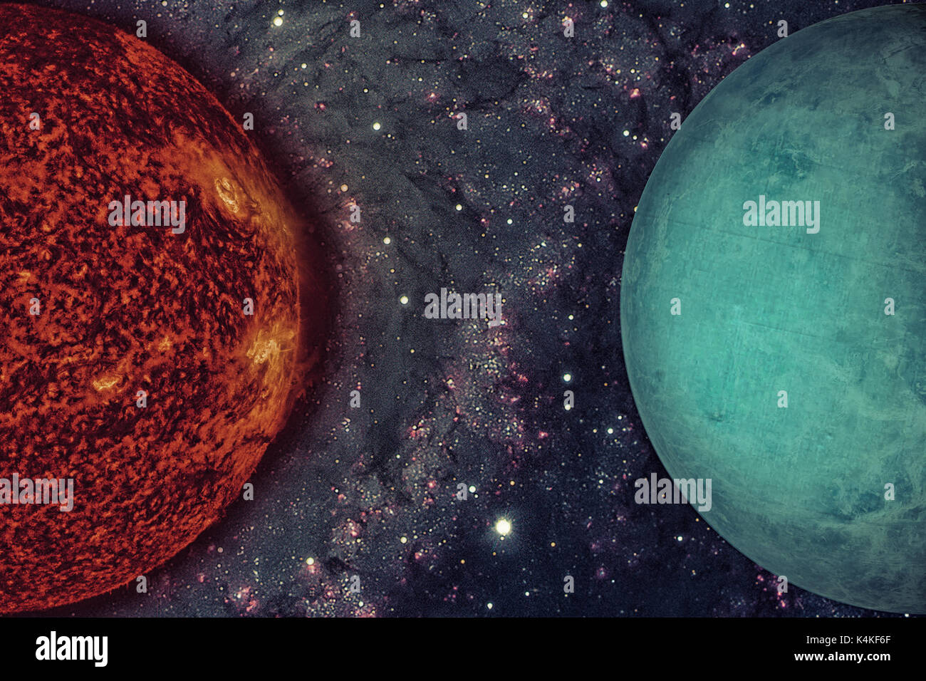 Solar System - Uranus. It is the seventh planet from the Sun and the ...