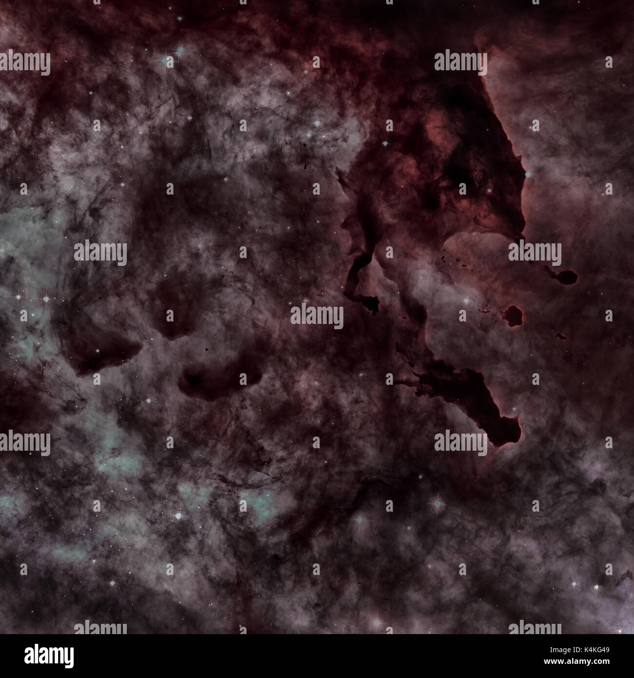 Dust Pillars in the Carina Nebula, also known as the Grand Nebula ...