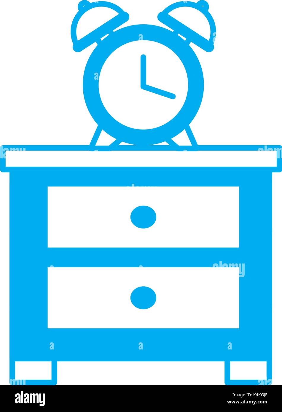 Clock with bells Stock Vector Image & Art - Alamy