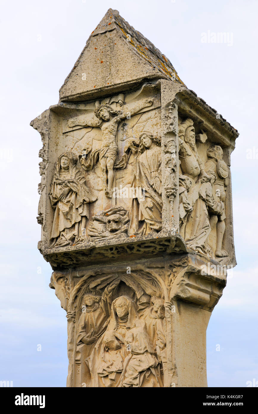 Wayside shrine, Graue Marter near Sommerach, Mainfranken, Lower ...