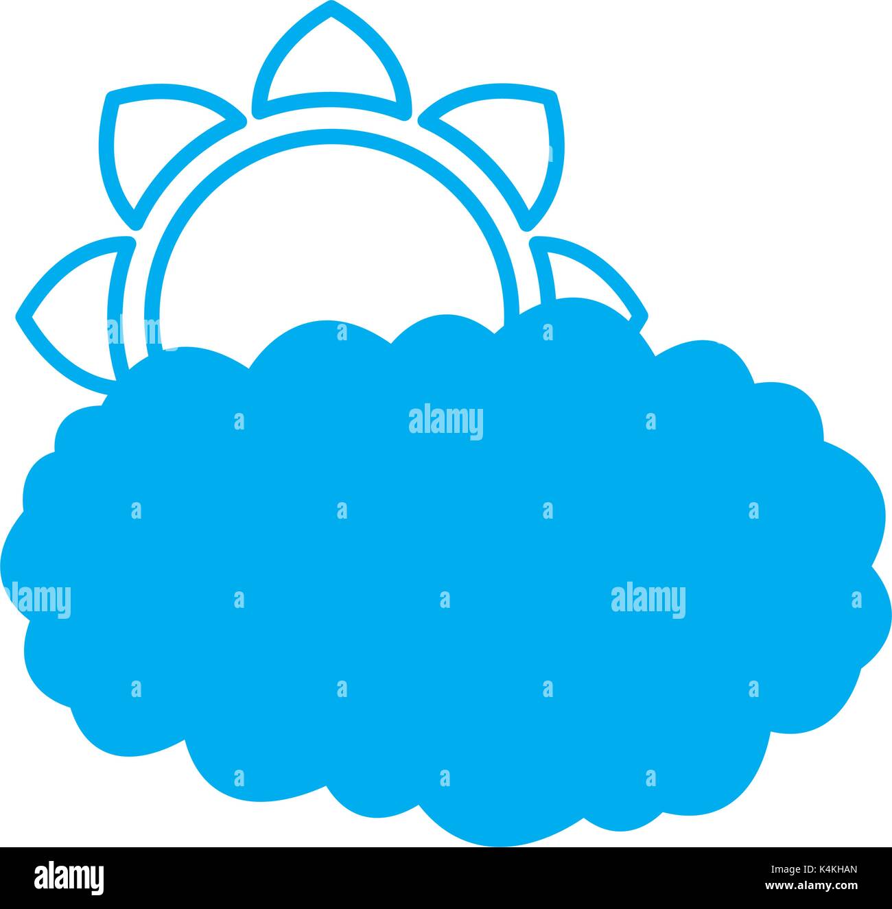 Sun and cloud Stock Vector Image & Art - Alamy