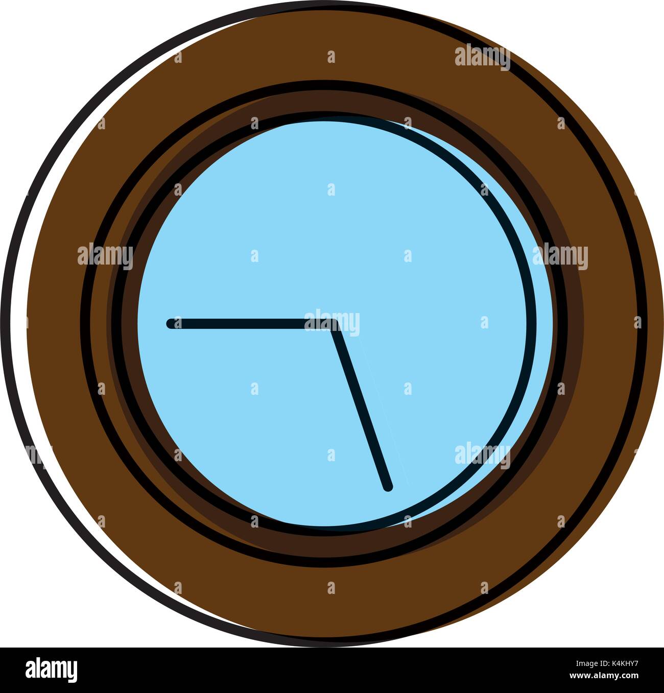 Time clock symbol Stock Vector Image & Art - Alamy