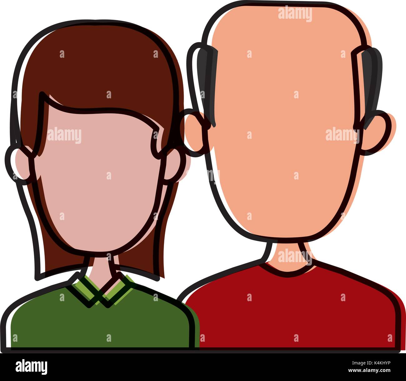 Cute couple cartoon Stock Vector Image & Art - Alamy