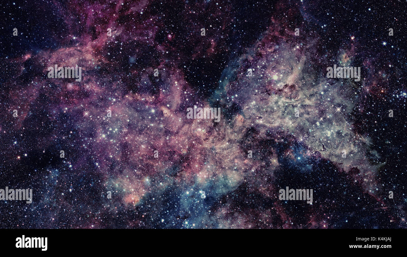 Open space filled with stars, nebulae and galaxies. Elements of this ...