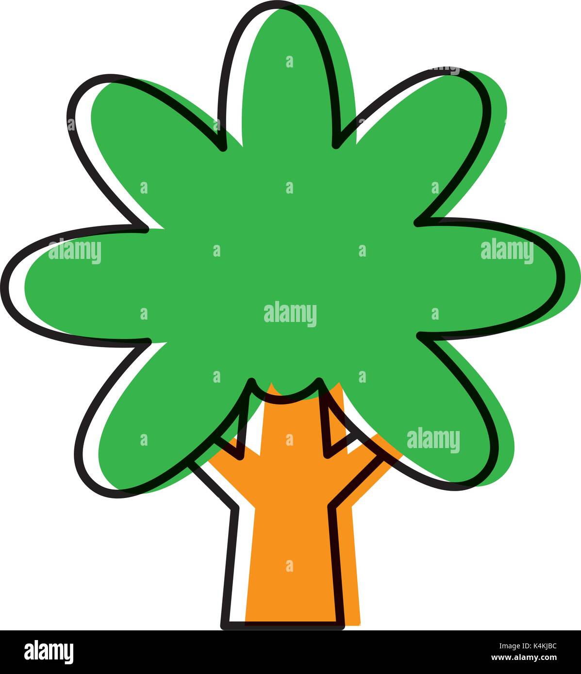 Tree nature symbol Stock Vector Image & Art - Alamy