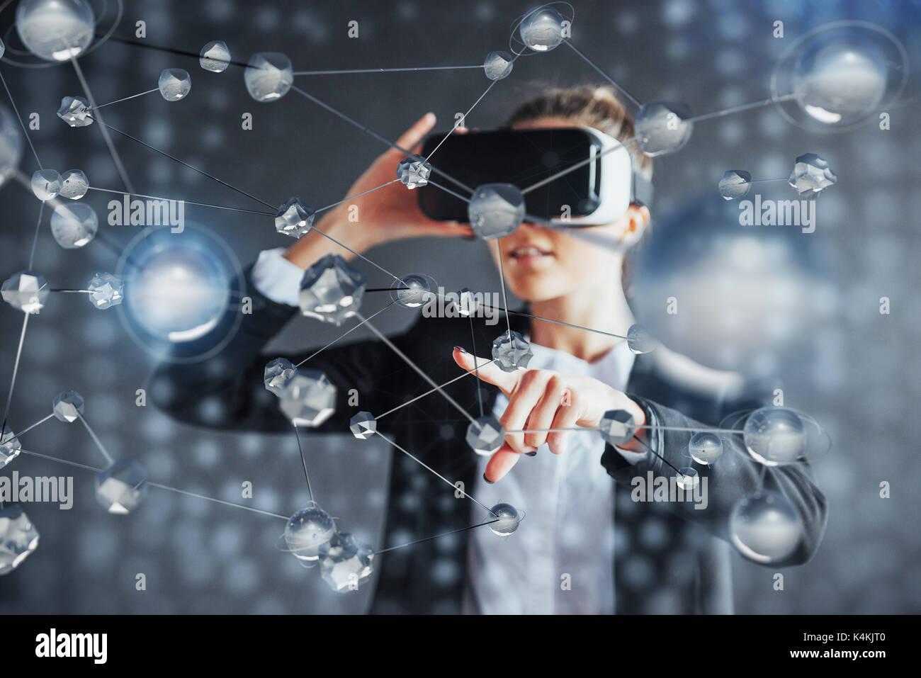 Virtual reality, 3D-technologies, cyberspace, science and people ...