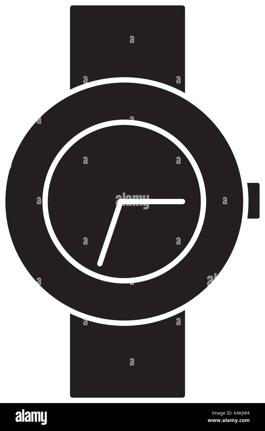 Wristwatch clock symbol Stock Vector Image & Art - Alamy