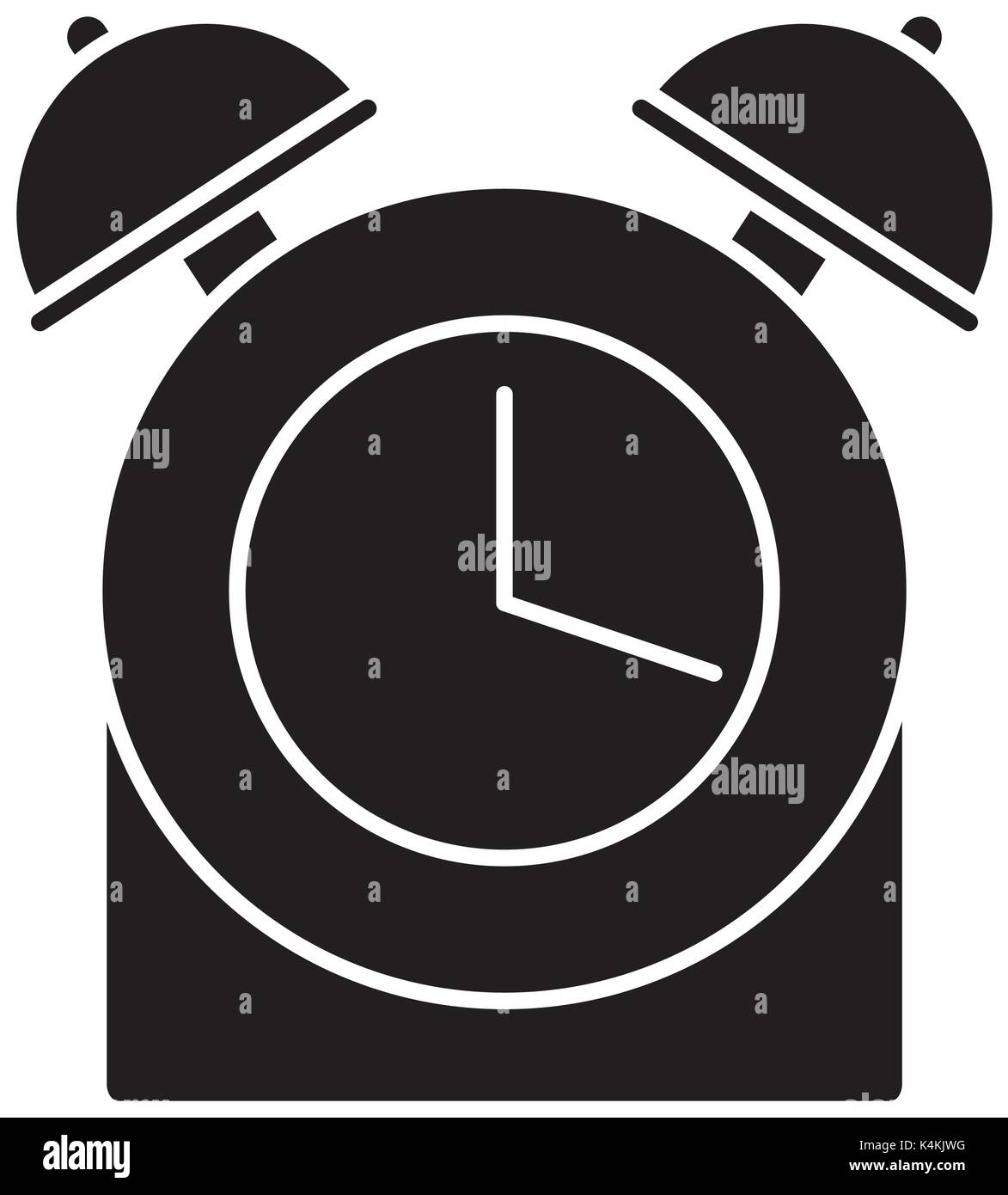 Clock with bells Stock Vector Image & Art - Alamy