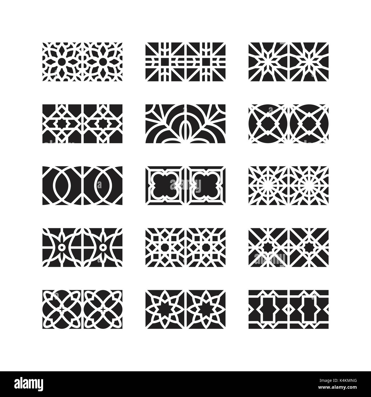 arabic ornament icon, vector set Stock Vector Image & Art - Alamy