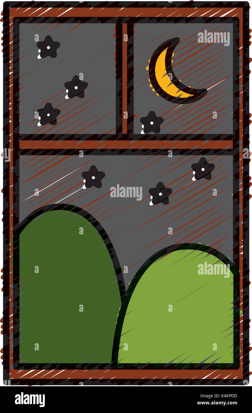 Cityscape window view Stock Vector Image & Art - Alamy