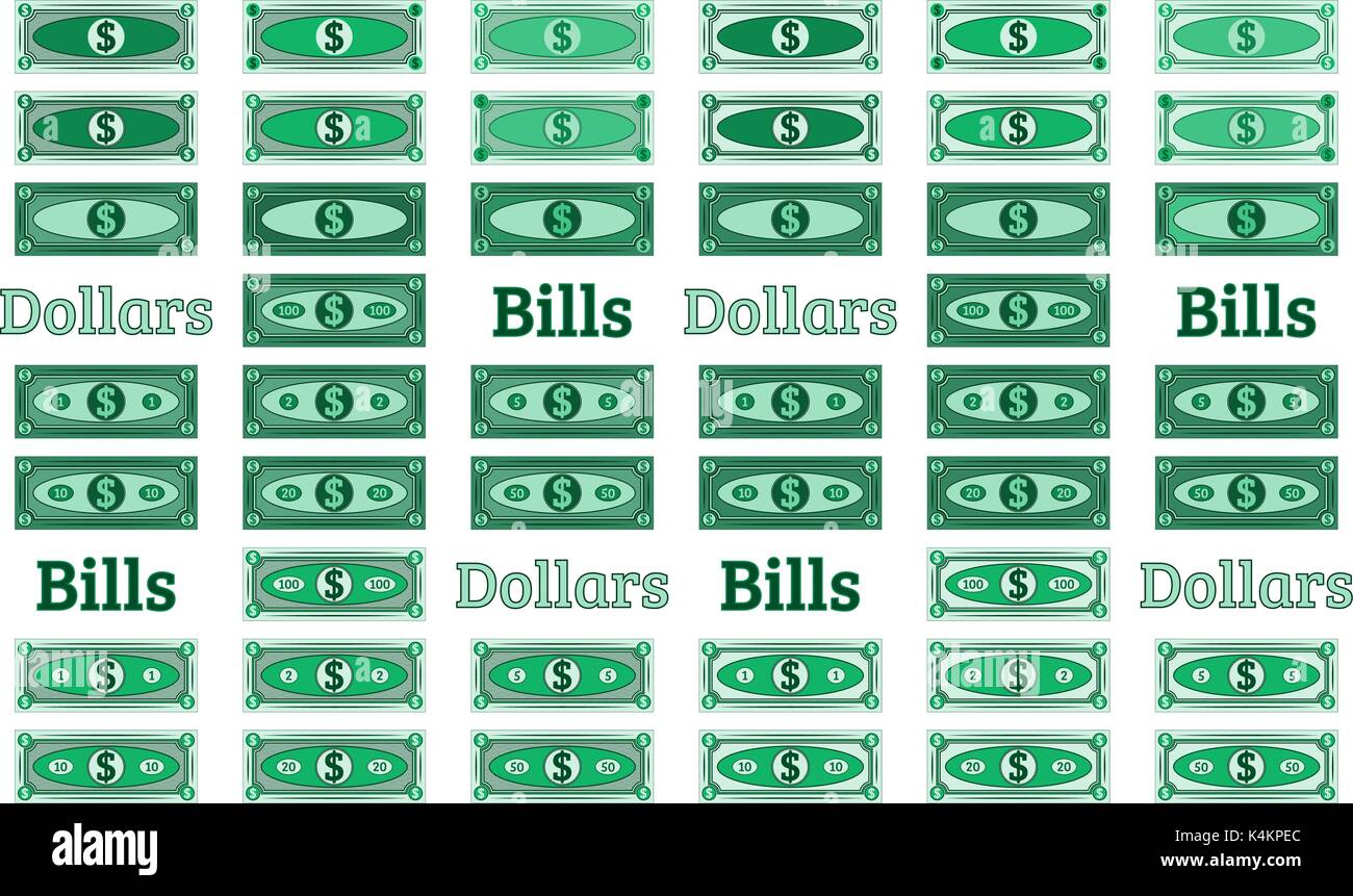 Banknotes collection Stock Vector Images - Alamy