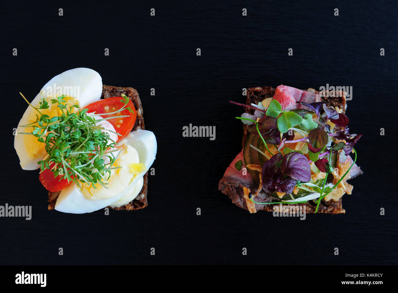 Traditional Danish Smørrebrød for sale at Aarhus Central Food Market ...