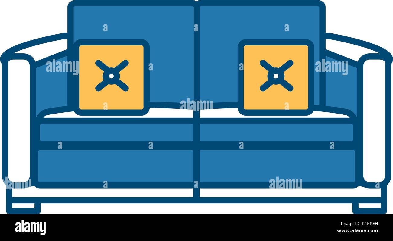 Comfortable couch isolated Stock Vector Image & Art - Alamy