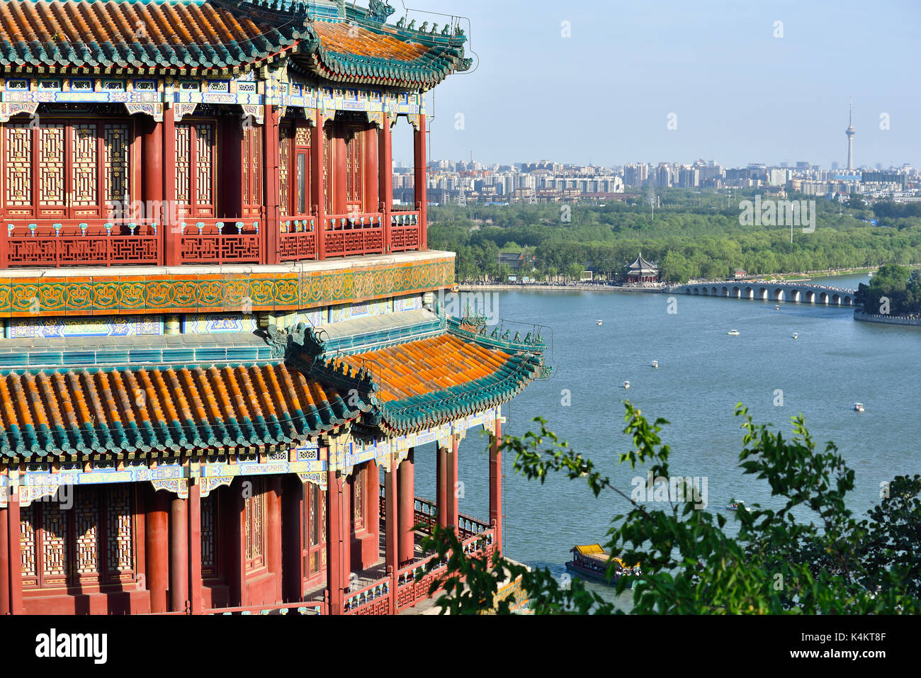 Beijing china tower palace pagoda chinese culture history hi-res stock ...