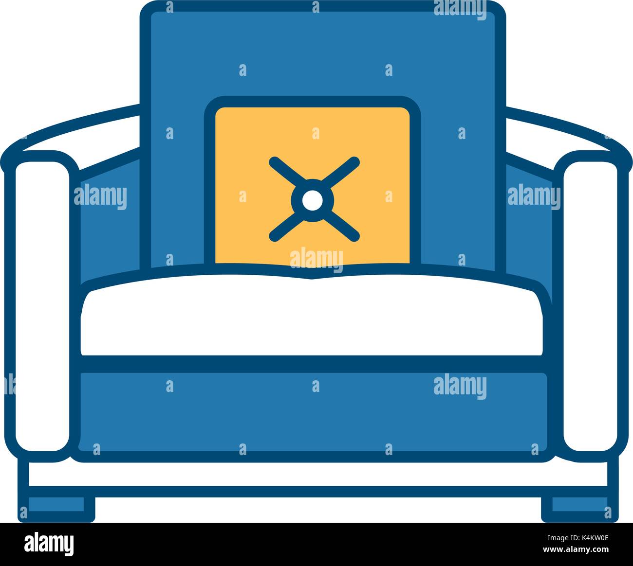 Comfortable couch isolated Stock Vector Image & Art - Alamy