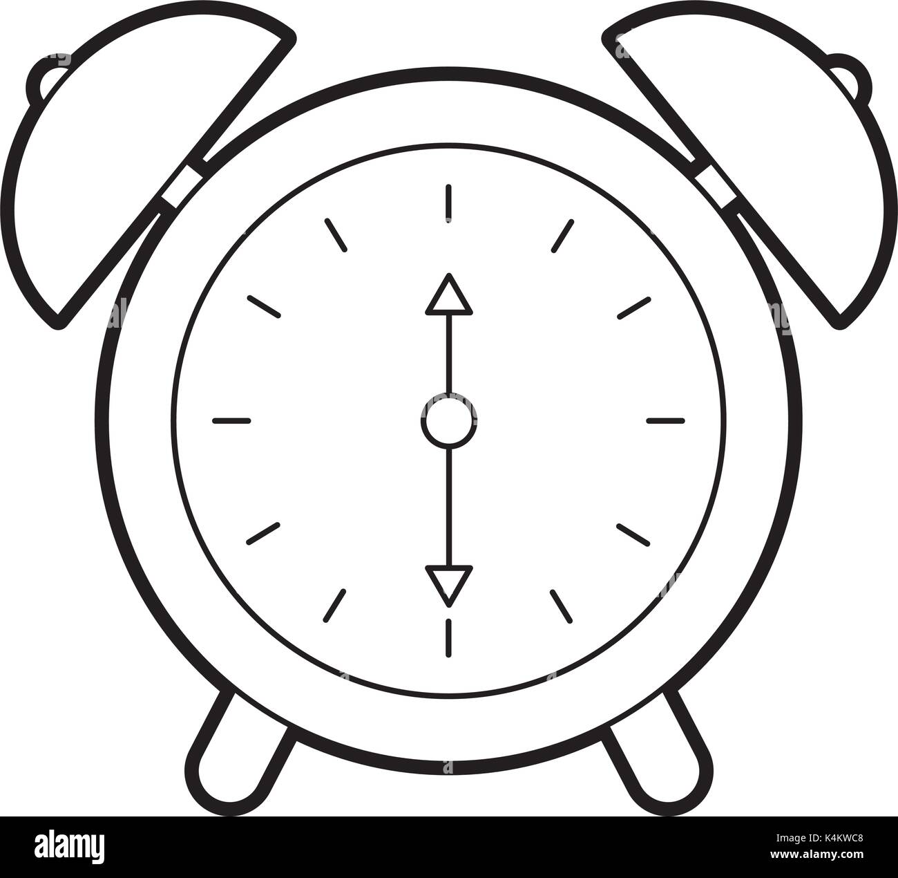 alarm clock time alert bell hour concept Stock Vector Image & Art - Alamy