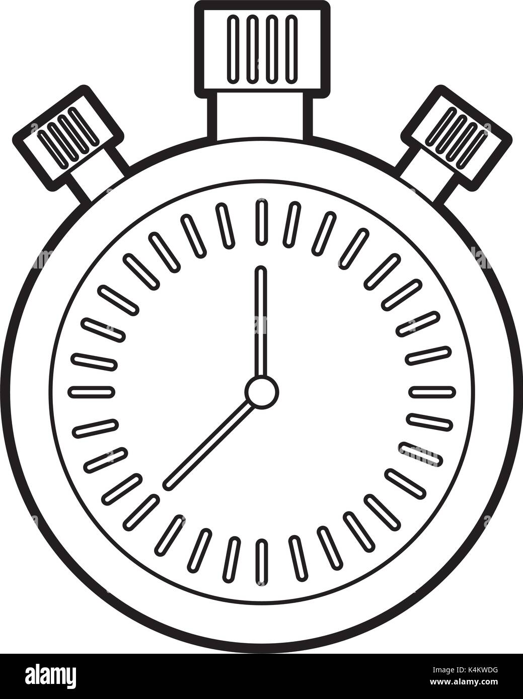 chronometer countdown speed timer object icon Stock Vector Image & Art - Alamy