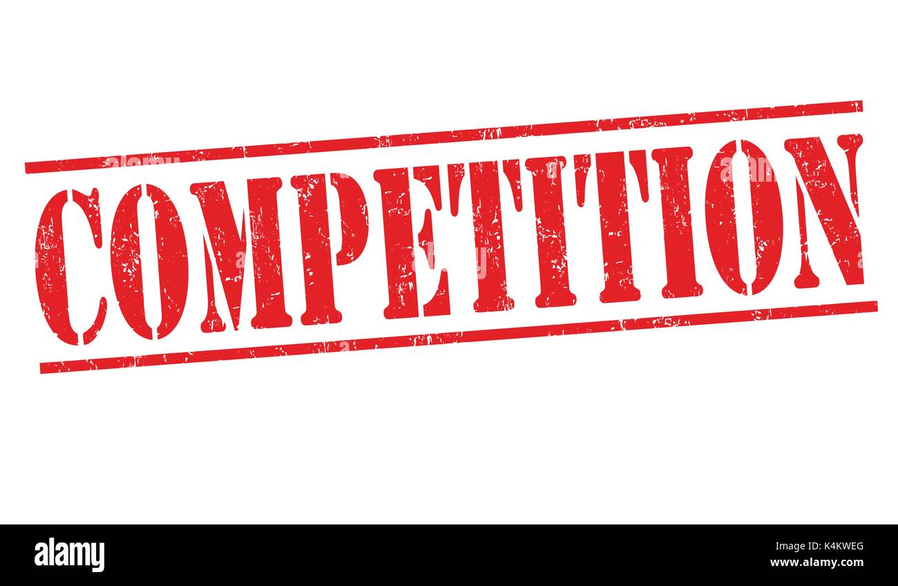 Competition grunge rubber stamp on white background, vector ...