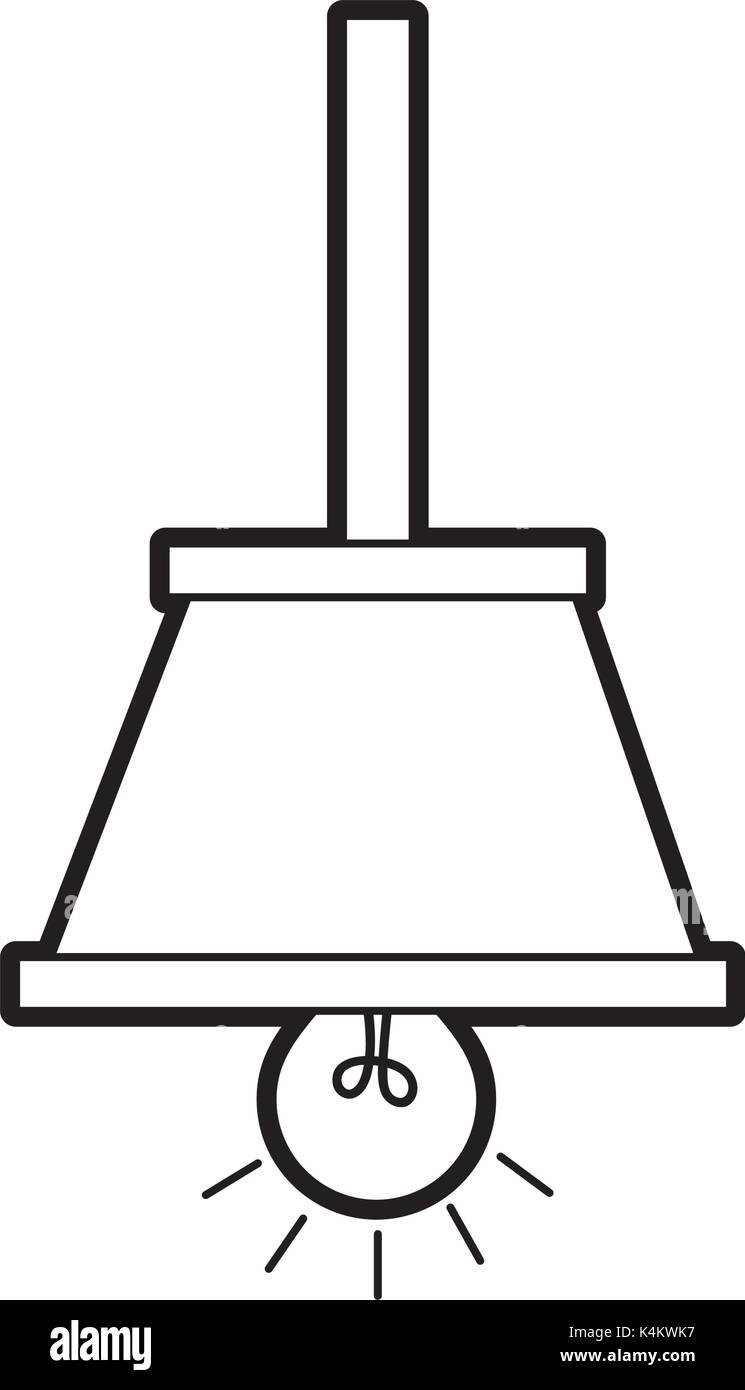 hanging lamp bulb light decoration object Stock Vector Image & Art - Alamy