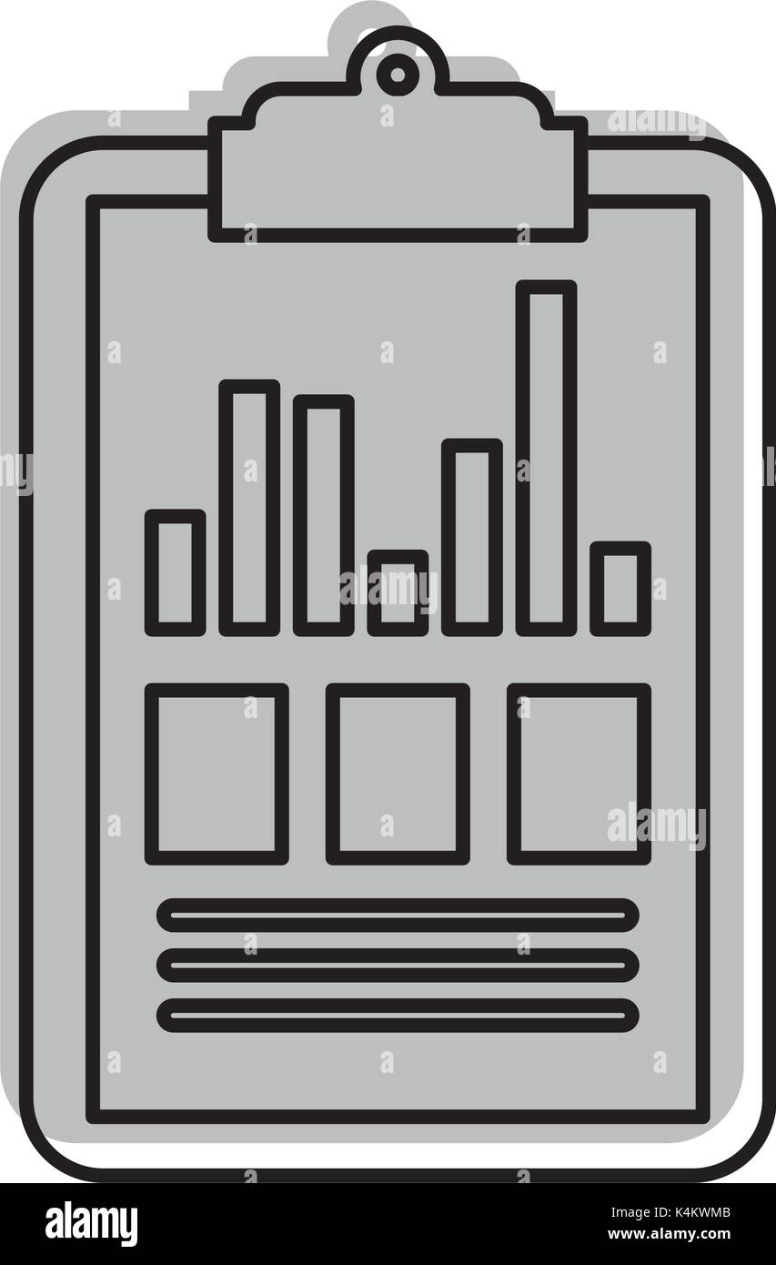 clipboard business graph checklist report Stock Vector Image & Art - Alamy