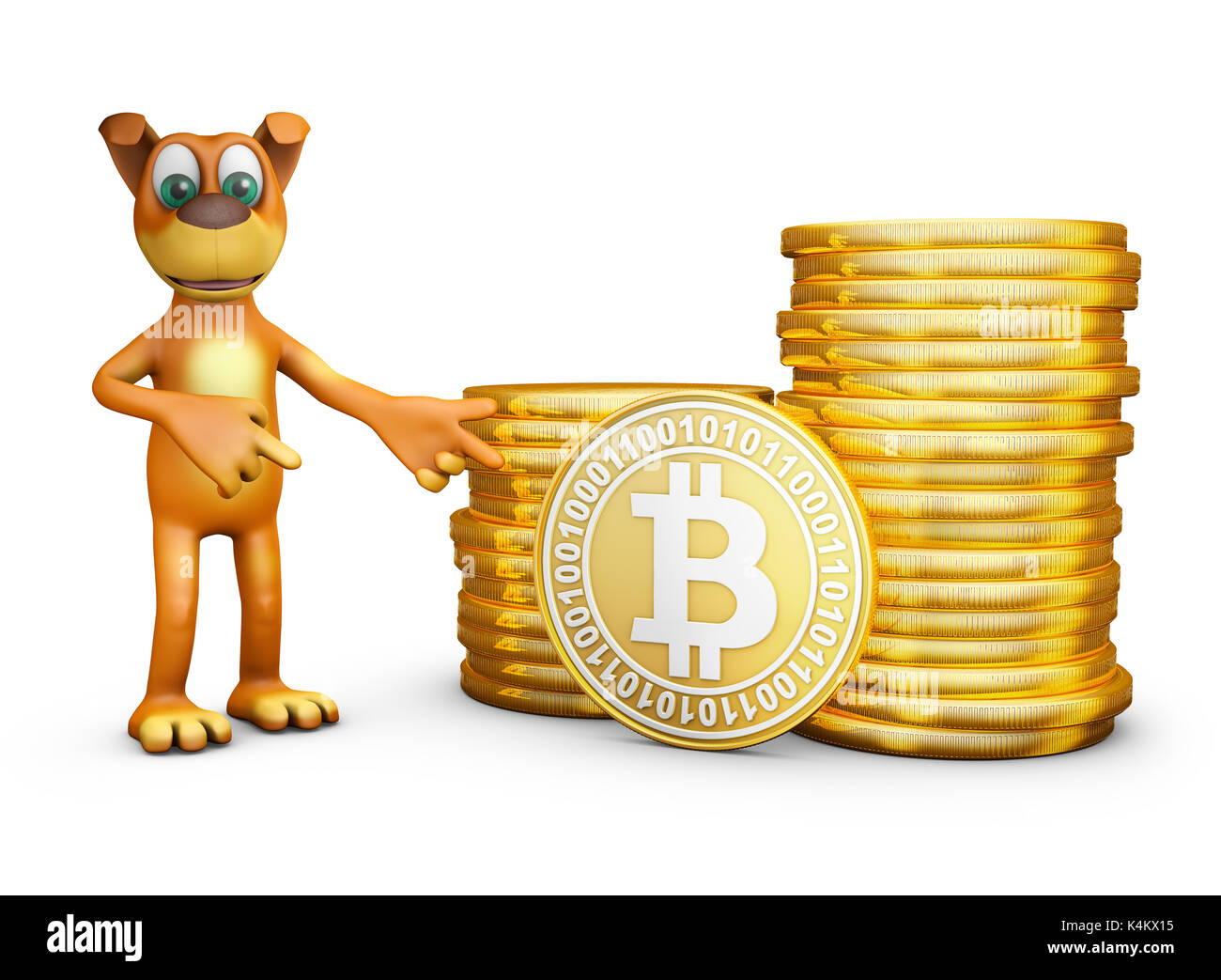 Cartoon dog money hi-res stock photography and images - Alamy