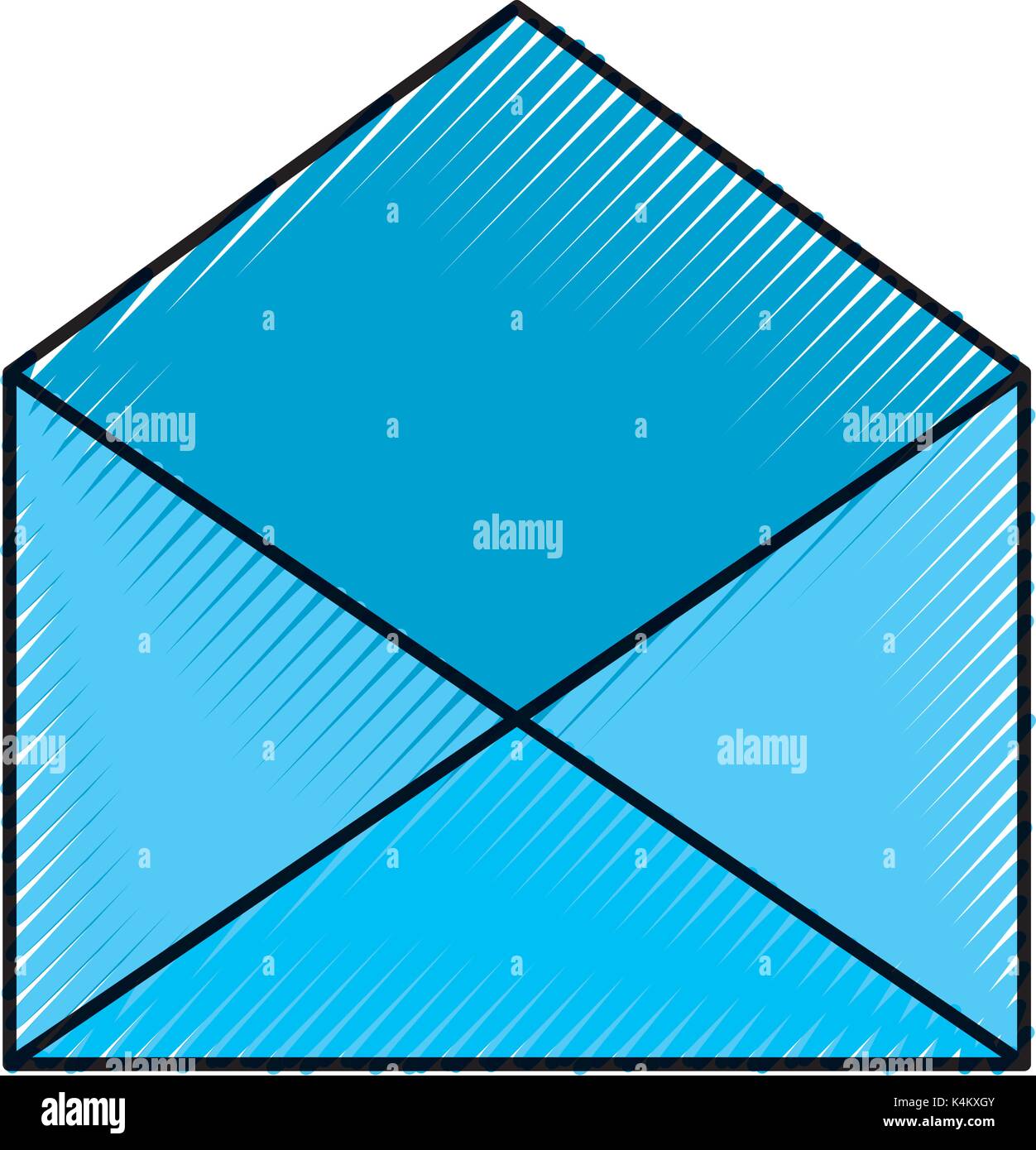 blue open envelope message mail concept Stock Vector Image & Art - Alamy