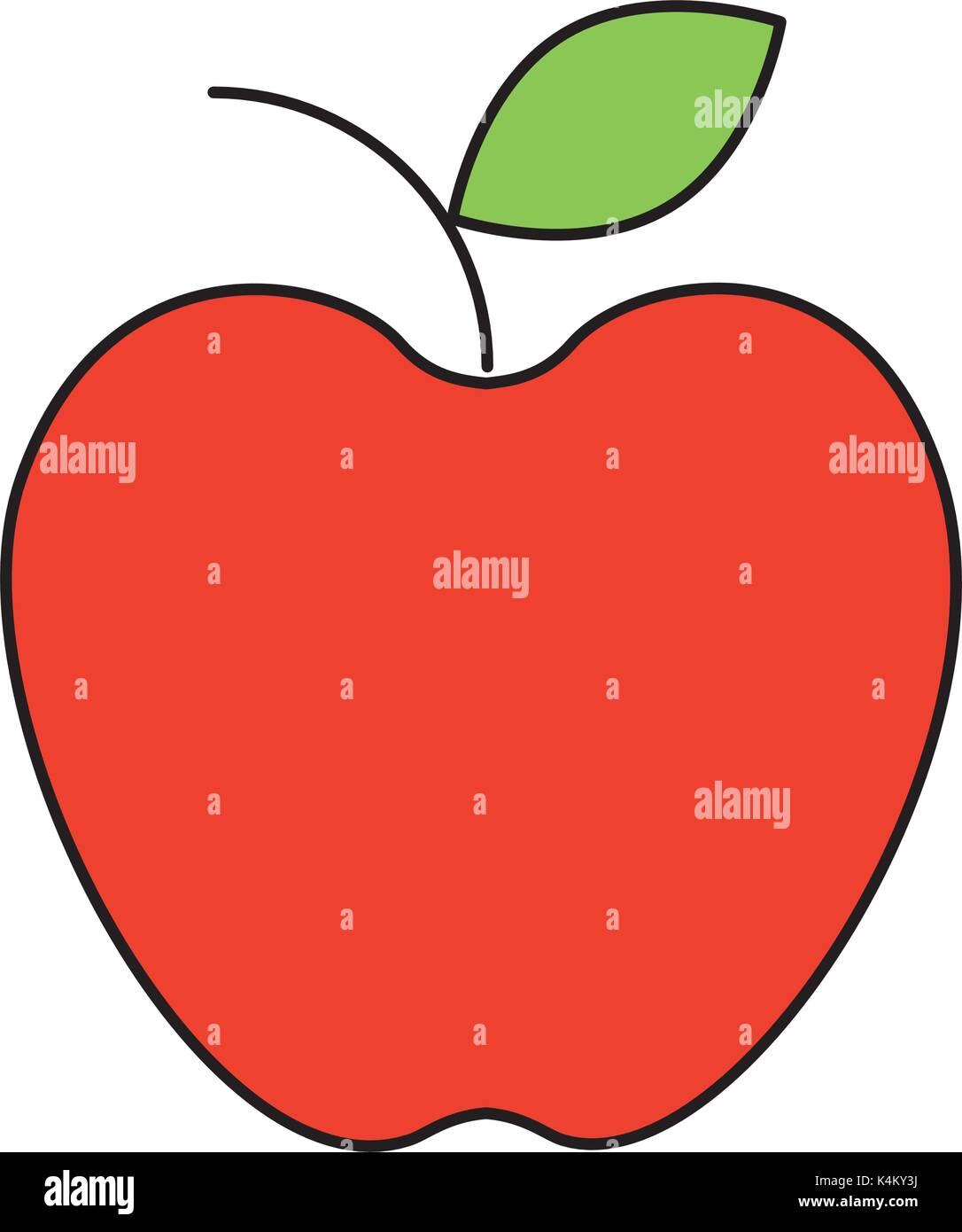 fresh fruit apple food market icon Stock Vector Image & Art - Alamy