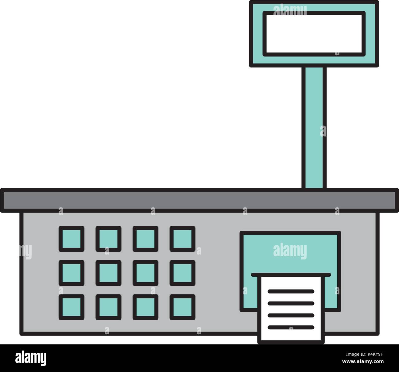 weight scale measure supermarket equipment Stock Vector Image & Art - Alamy