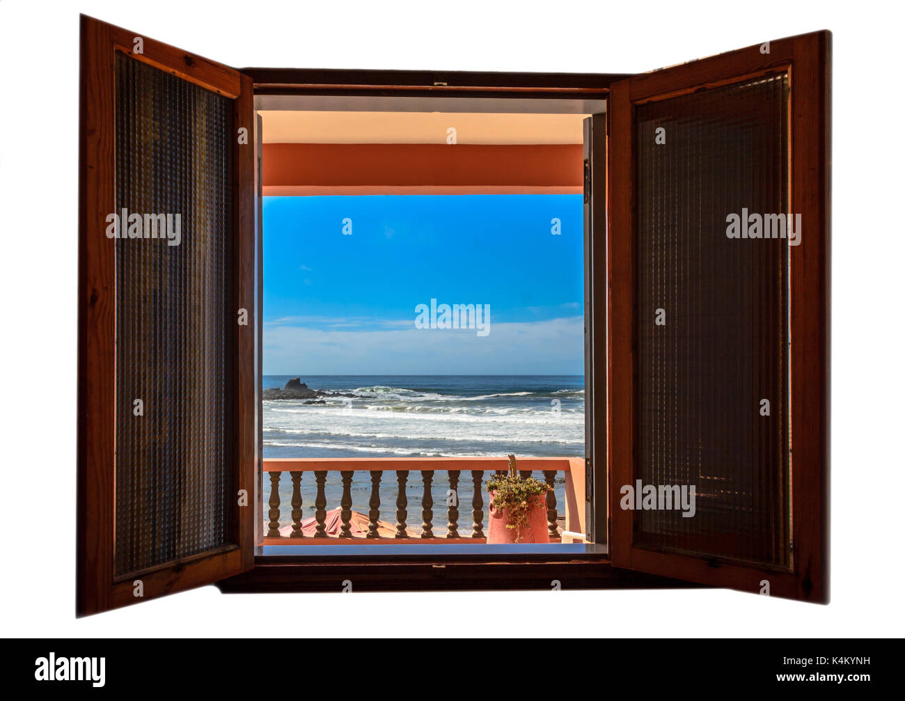 Wave ocean wall sea Cut Out Stock Images & Pictures - Alamy