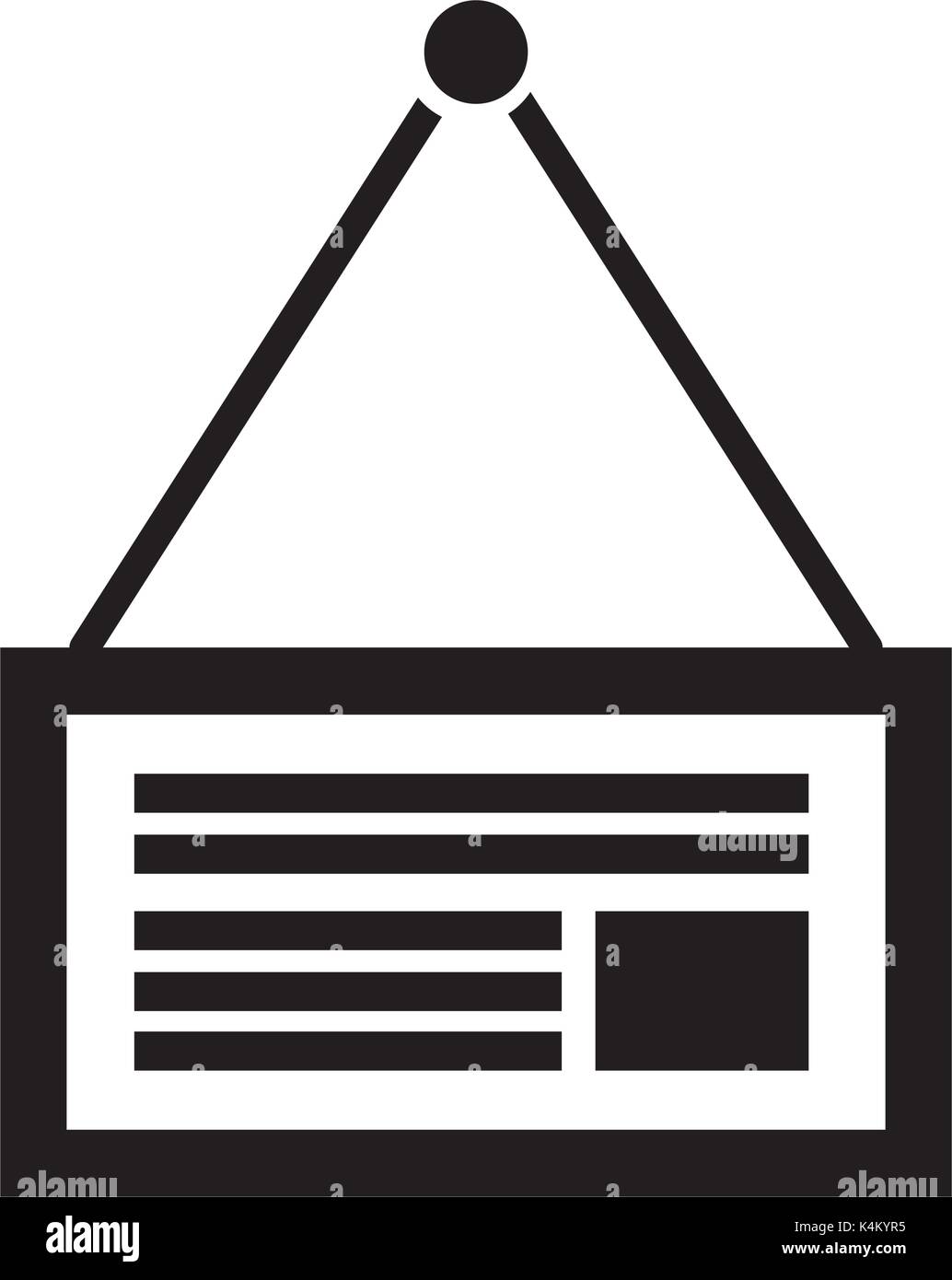 Hanging by a nail Stock Vector Images - Alamy