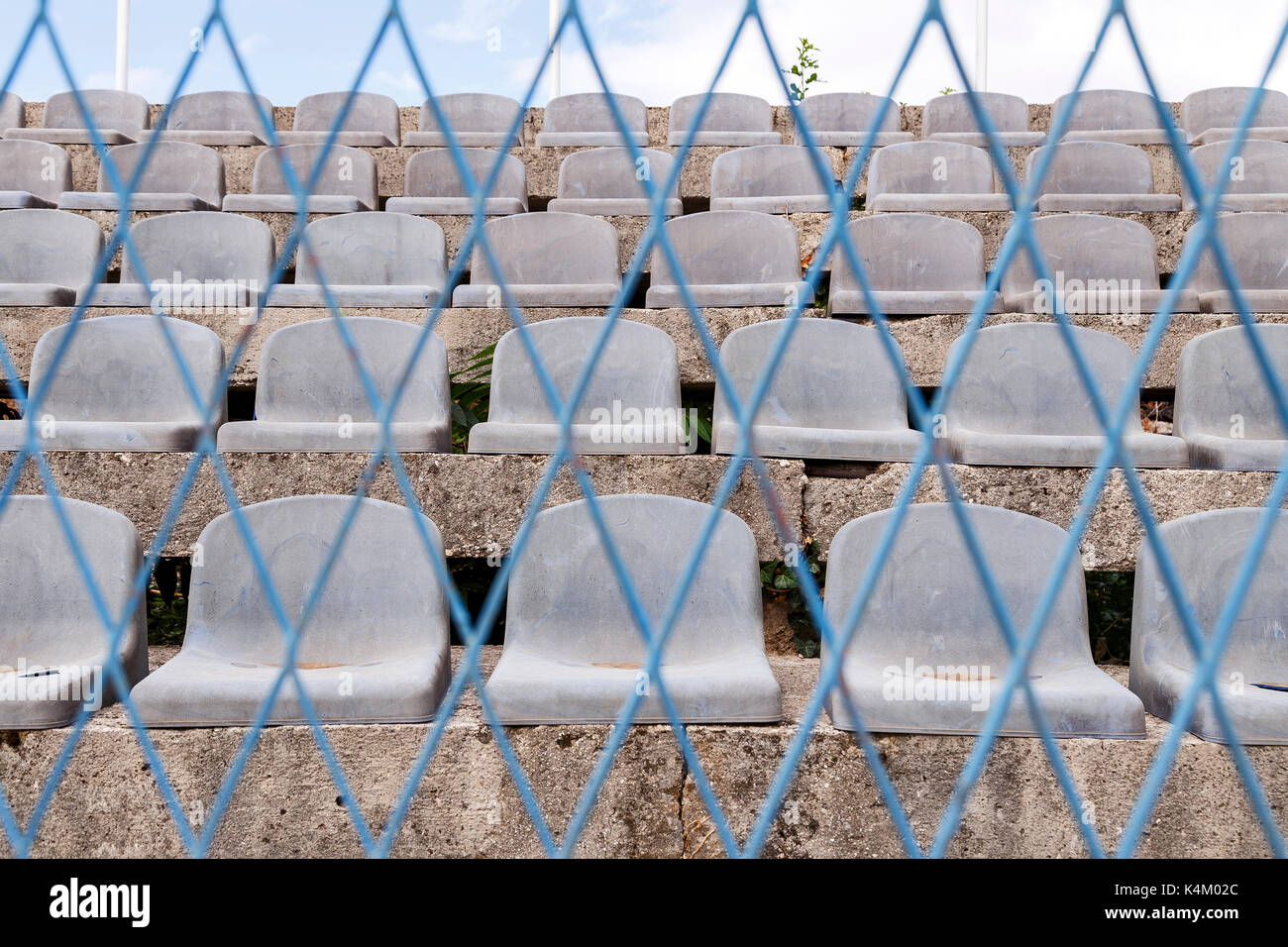 Old school terraces and seats on a football stadium Stock Photo - Alamy