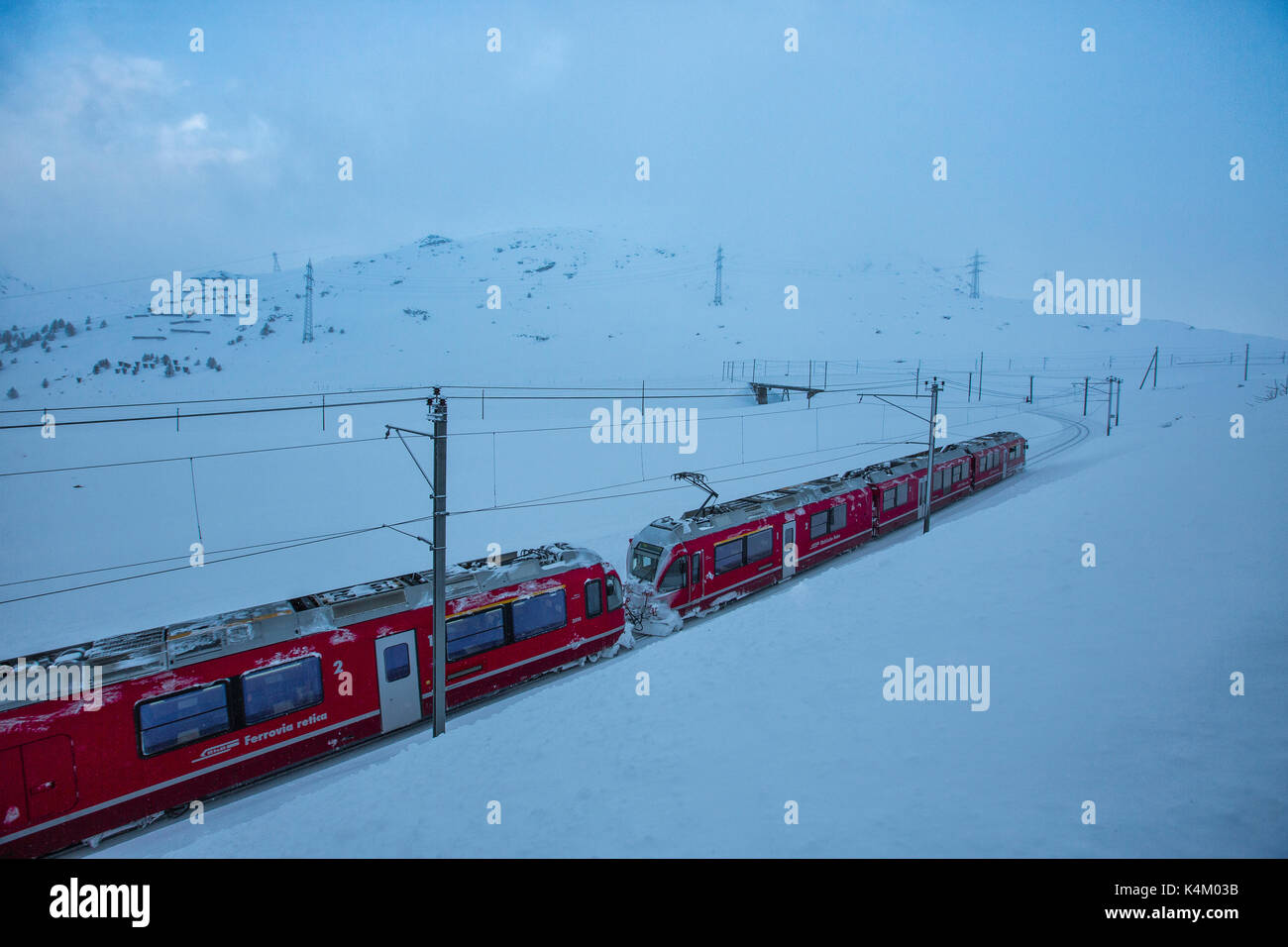 Switzerland bernina express train hi-res stock photography and images ...