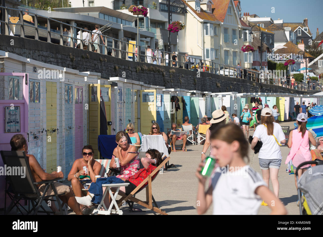 Lyme Regis, ancient town featured in the Domesday Book, with historical ...