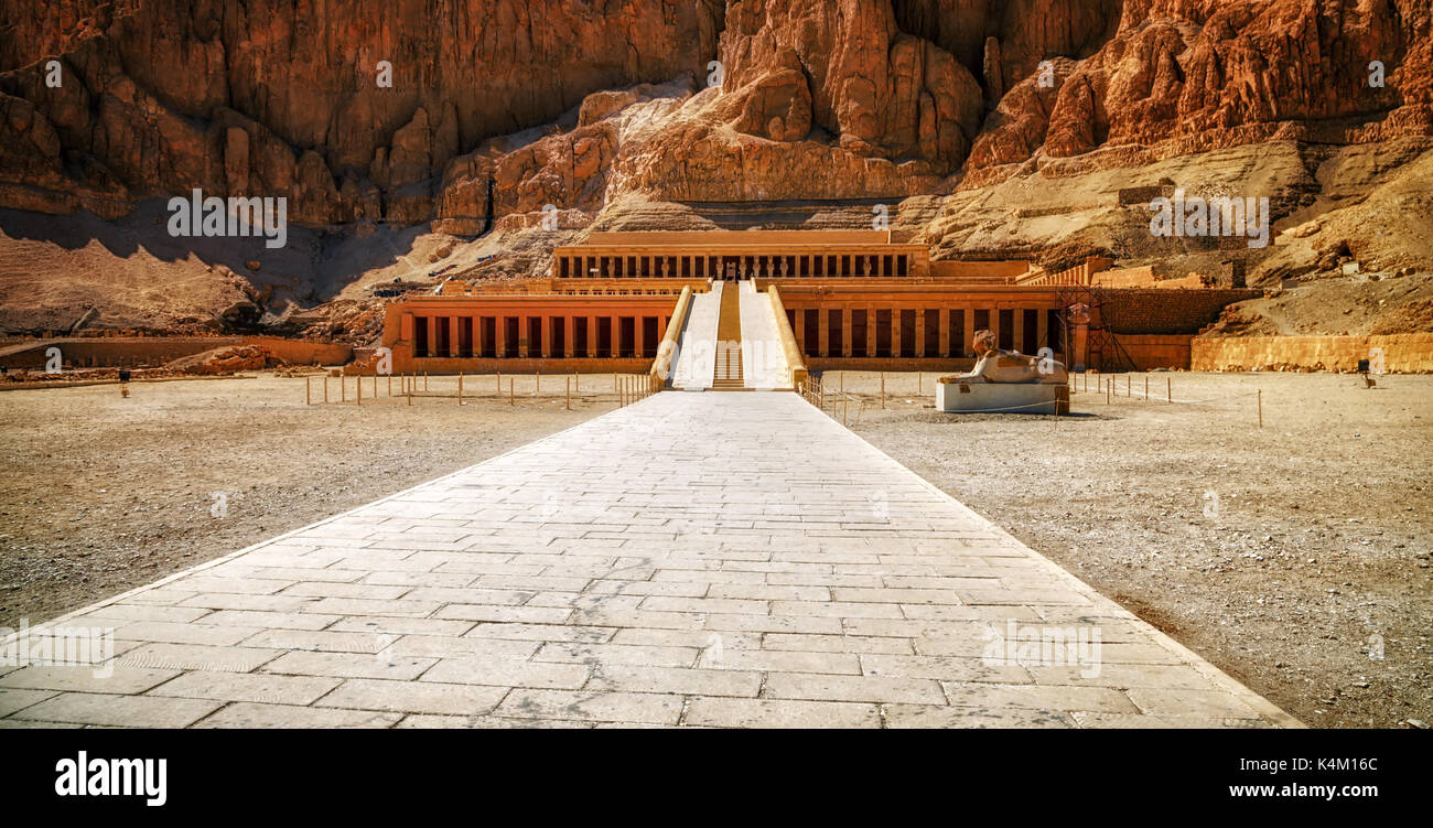Egypt. Luxor. Deir el-Bahari (Deir el-Bahri). The Mortuary Temple of ...