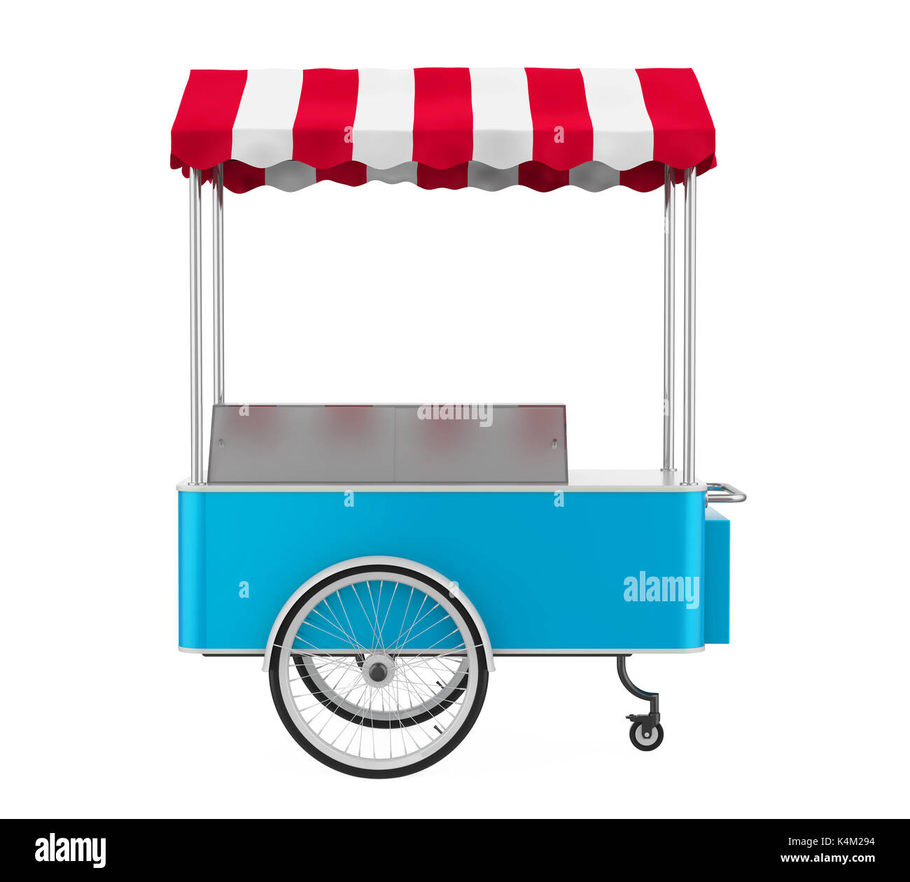 Food Cart Isolated Stock Photo - Alamy