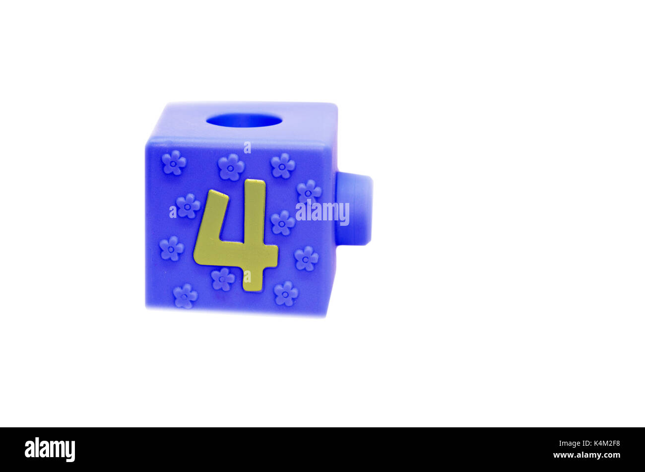 Red cube toy isolated on white Stock Photo - Alamy