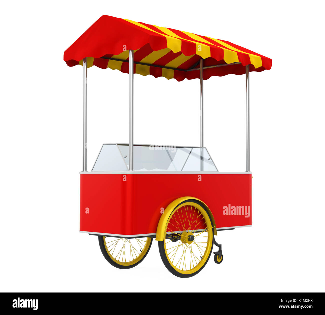 Food Cart Isolated Stock Photo - Alamy