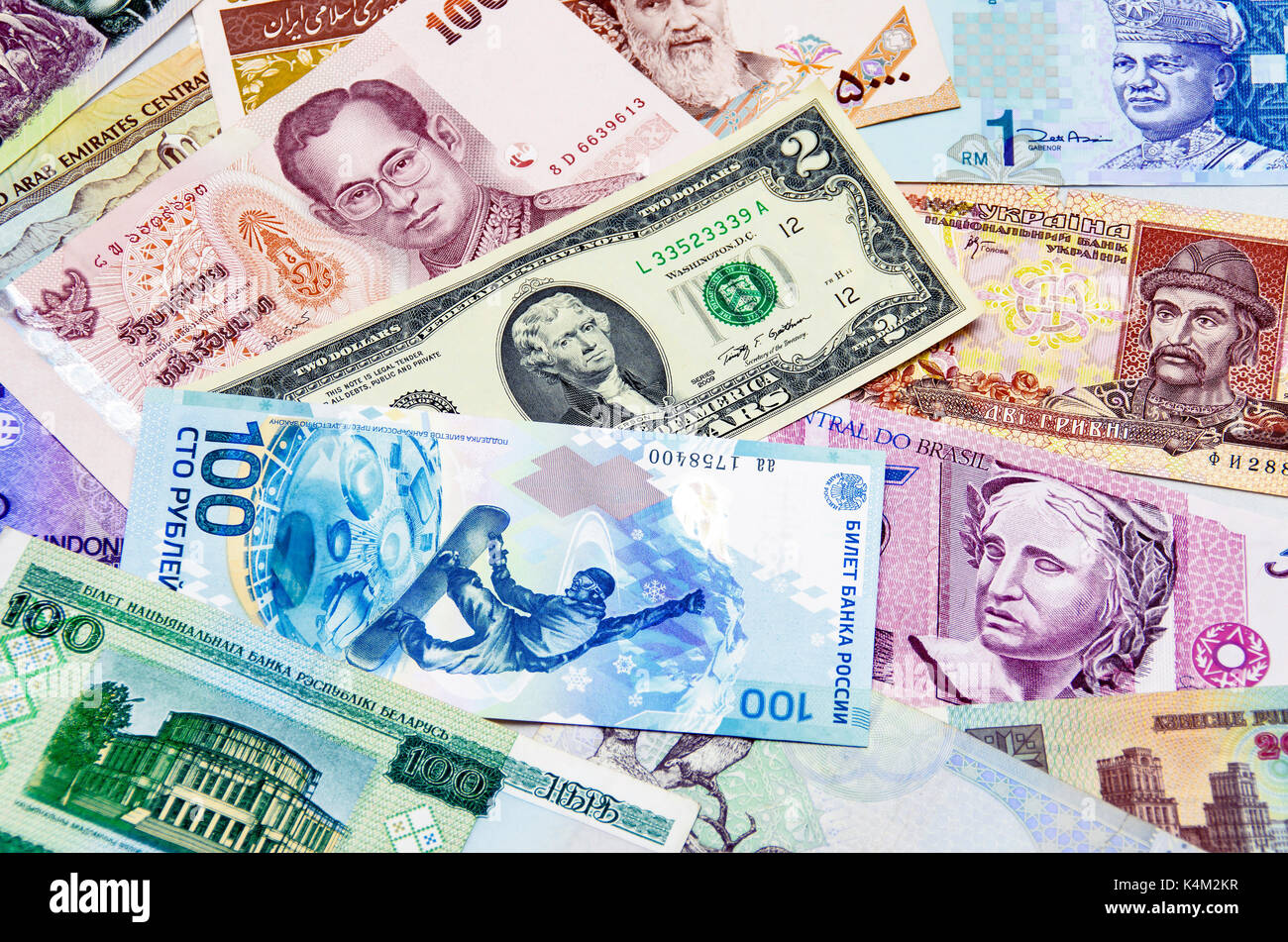 Collage different cash hi-res stock photography and images - Alamy