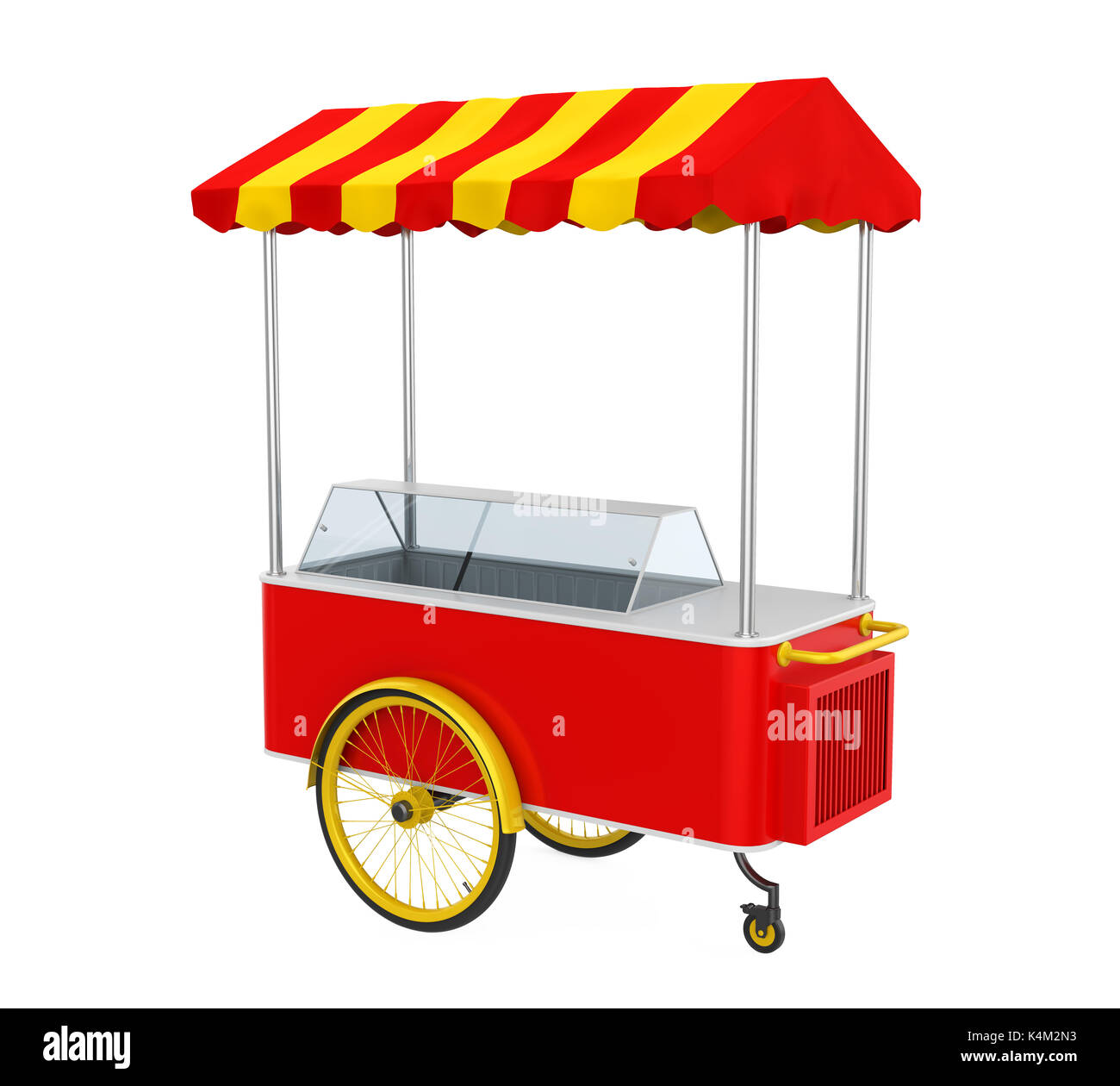 Food Cart Isolated Stock Photo - Alamy