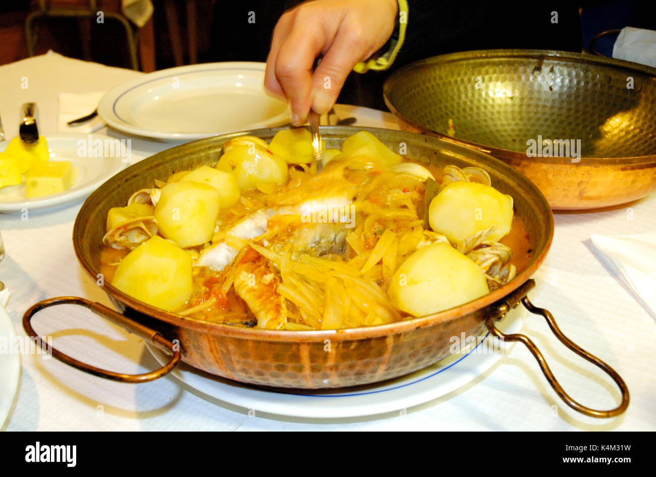 Stone bass stew. Horta, Faial. Azores islands, Portugal Stock Photo - Alamy