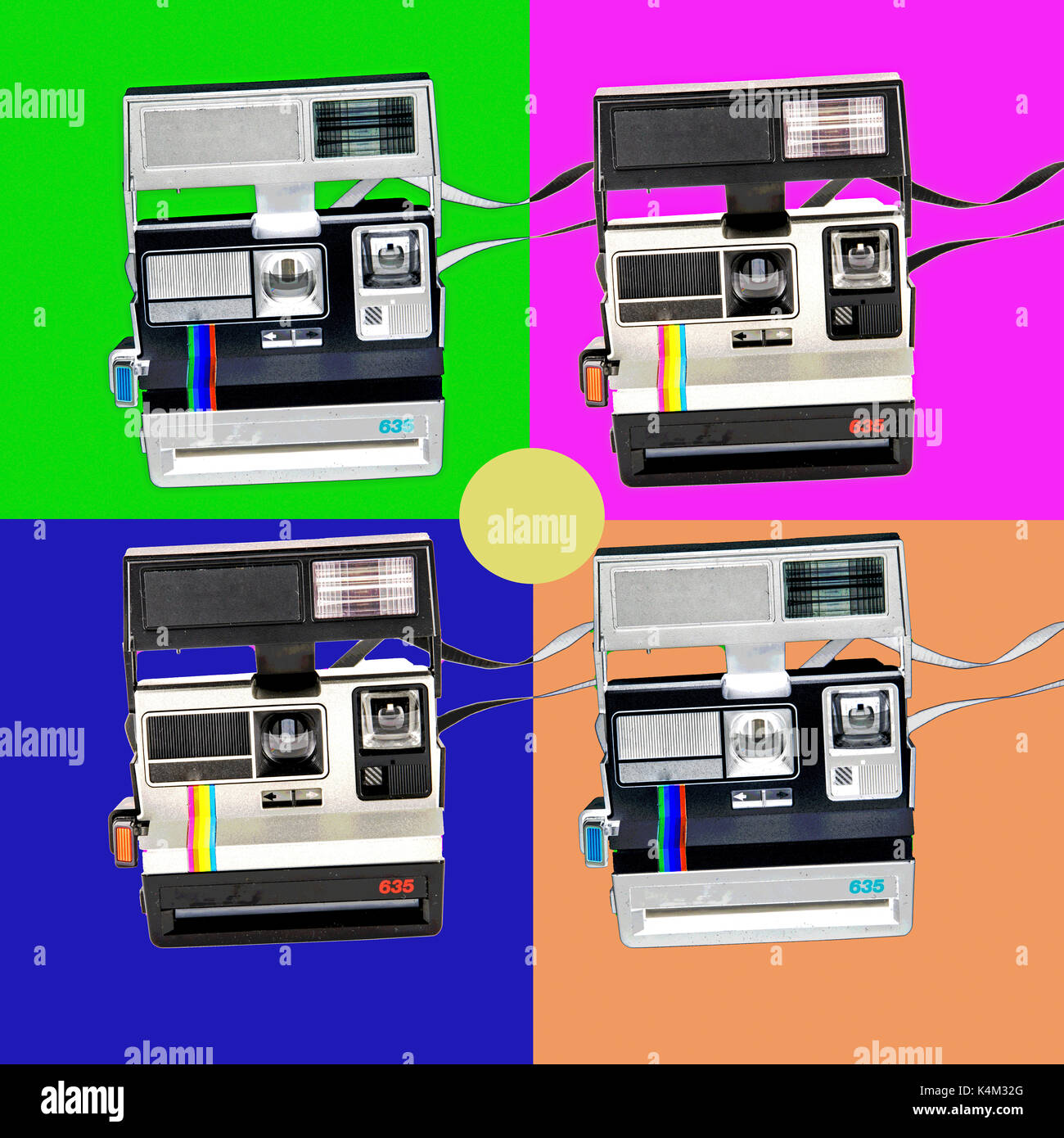 Isolated camera collage Stock Photo - Alamy