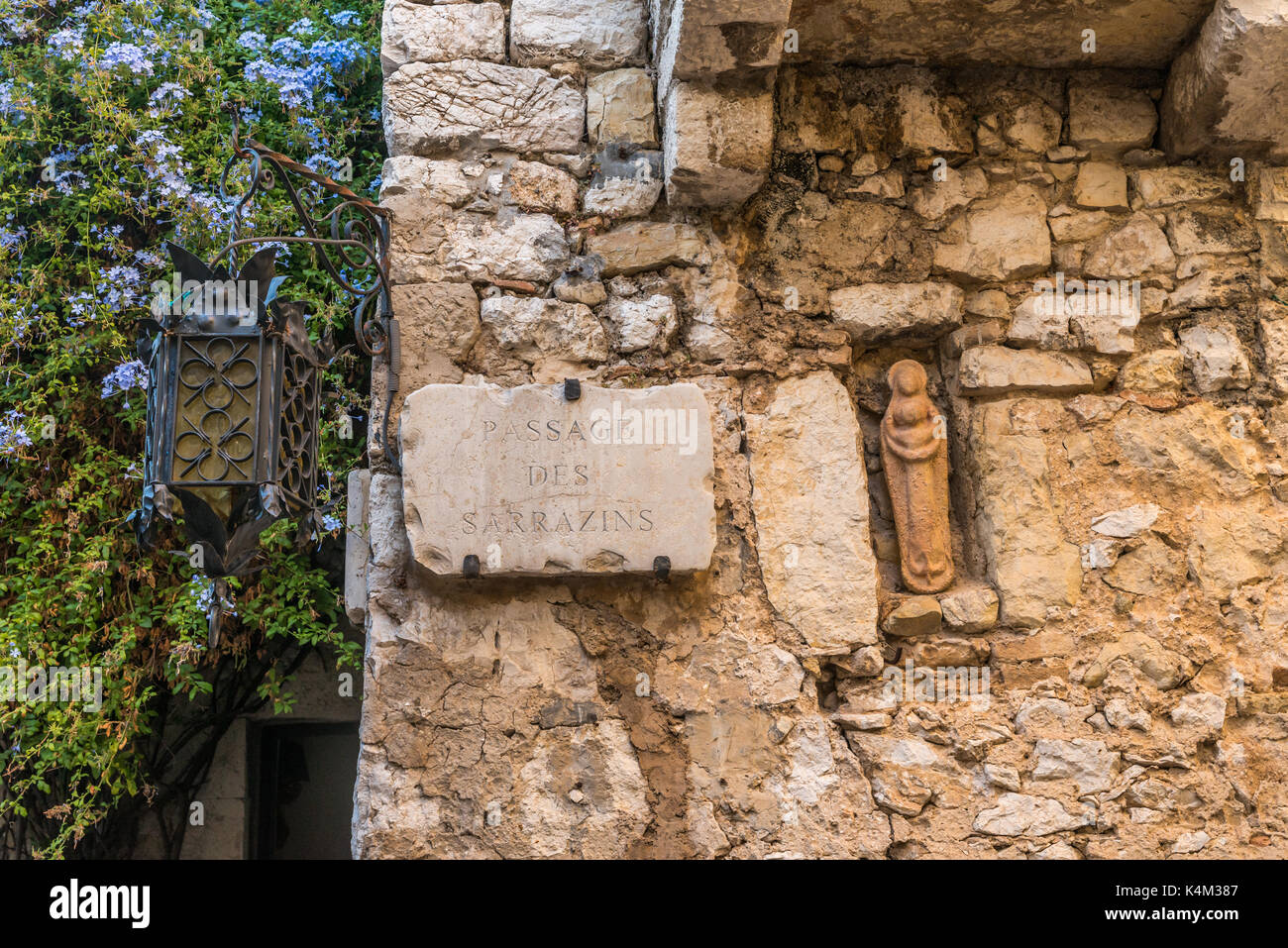 Eze, France background Stock Photo - Alamy